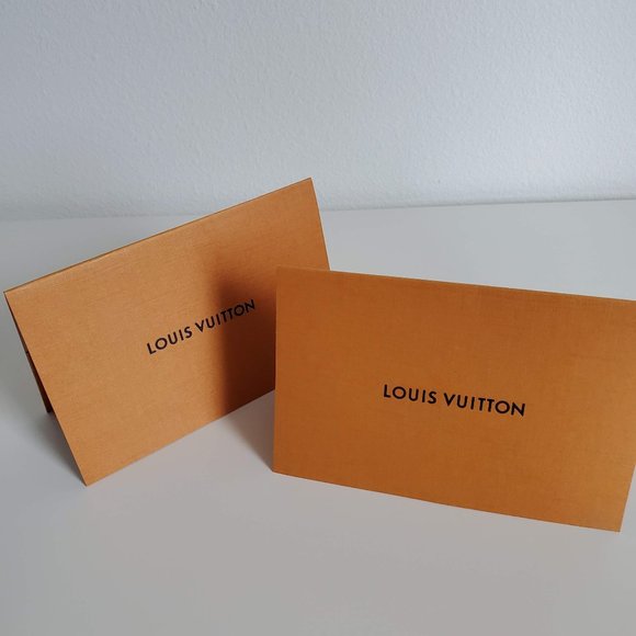 Louis Vuitton | Party Supplies | 2 X Louis Vuitton Gift Receipt Card ...